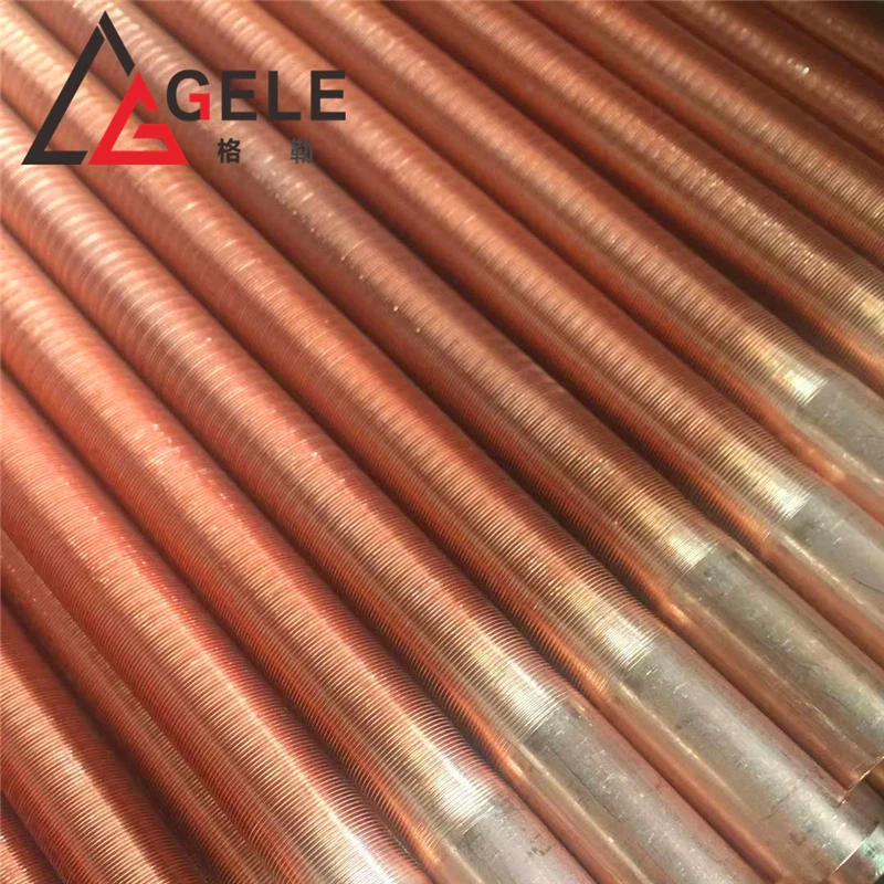 Heat Exchanger Extruded Copper Low Fin Tube - Buy Copper Fin Tube ...