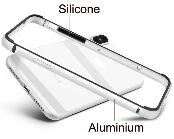 Iphone X Bumper Case - Durable Aluminum Frame Protection