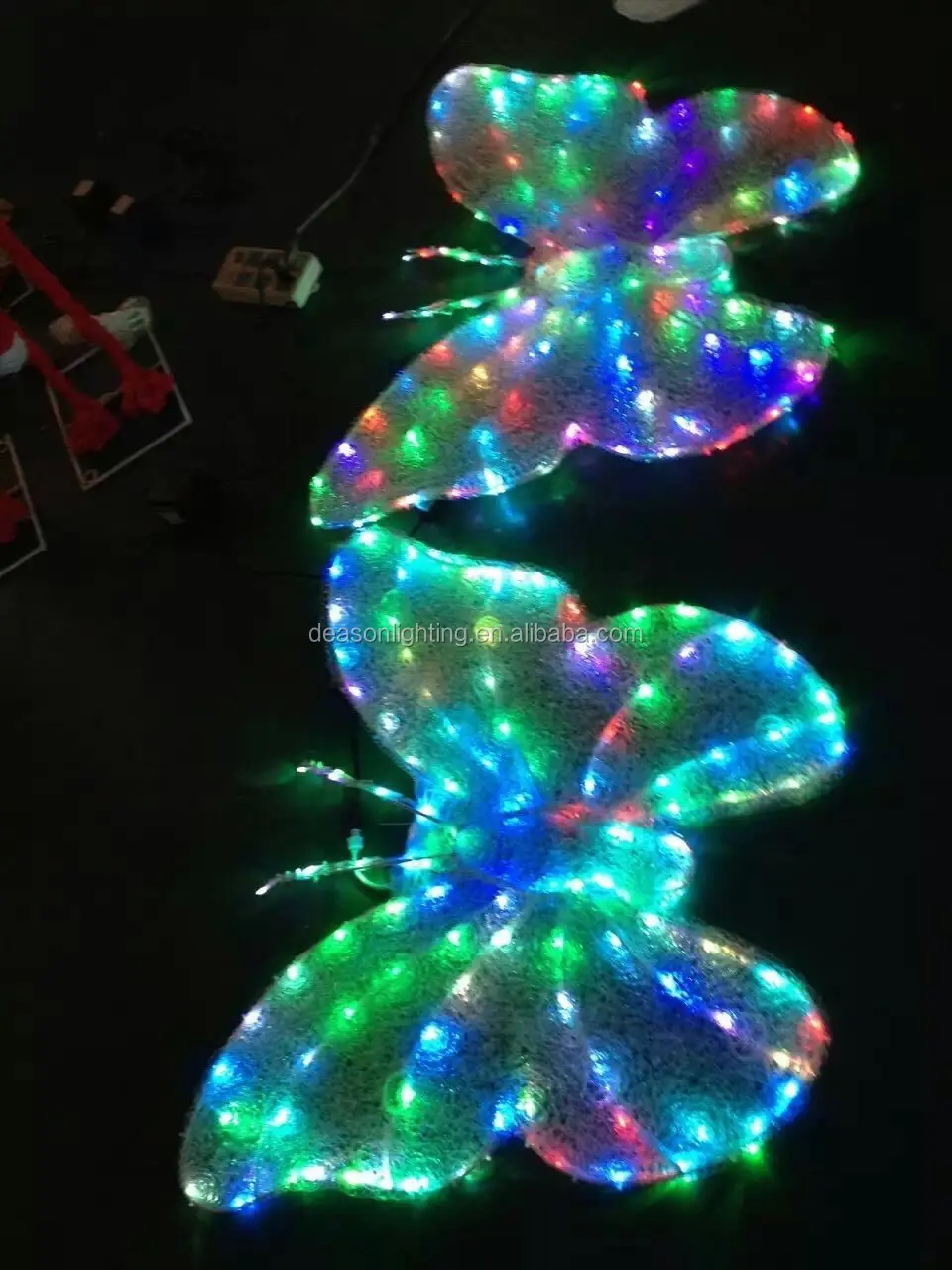 Decorative Led 3d Butterfly Sculpture Lights - Buy Lighted Butterfly ...