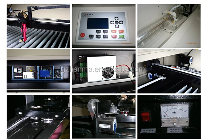 Hm-1310 Guangzhou Hanma Laser Mini Fabric Cnc Co2 Laser Cutting Machine ...