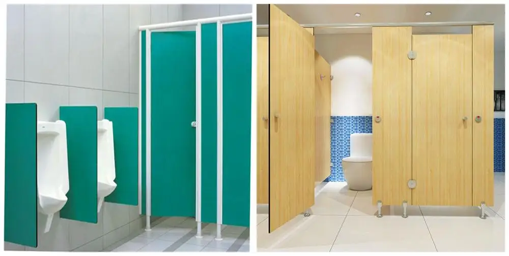 Formica Compact Laminate /phenolic Board Toilet Partition Cubicles ...