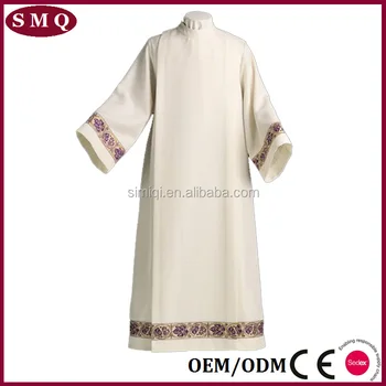 Catholic Church Gold Jacquard Design Altar Server Surplice Alb - Buy ...