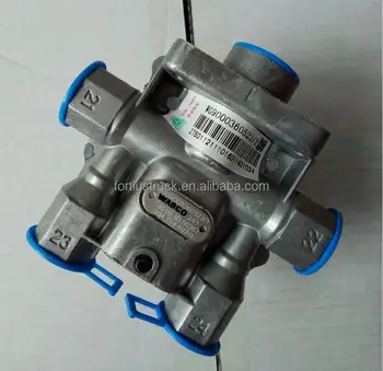 Howo A7 Truck Brake Valve Wg9000360523 Four Circuit Protect Valve - Buy ...
