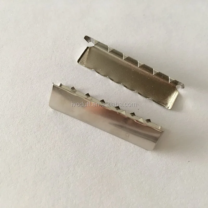 Custom Metal Belt End Clip for 40mm Belt - Prong Type