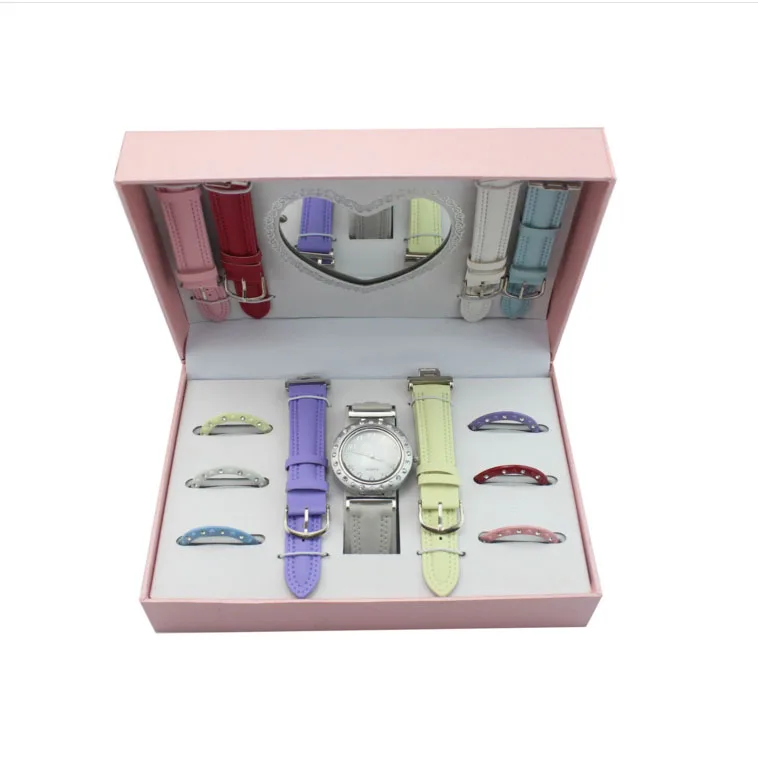 High Quality Fashion Gift Watch Set With Changeable Straps Watch With ...
