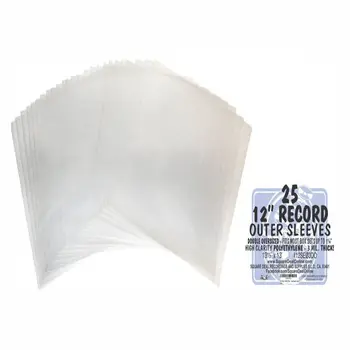 12" Inch Vinyl Record Plastic Sleeves Premium Quality Pack Of 100 - Buy ...