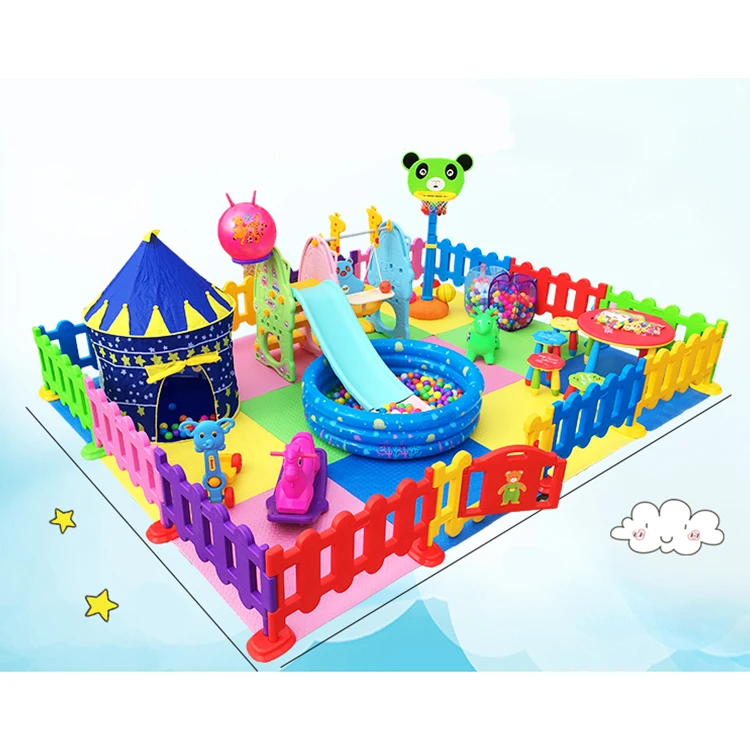 Bh12308 3in1playhouse Kids Indoor Soft Playground Equipment Outdoor ...