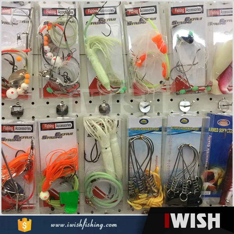 Soft Tubes Luminous Squid Lure Custom Saltwater Sea Fishing Rigs ...