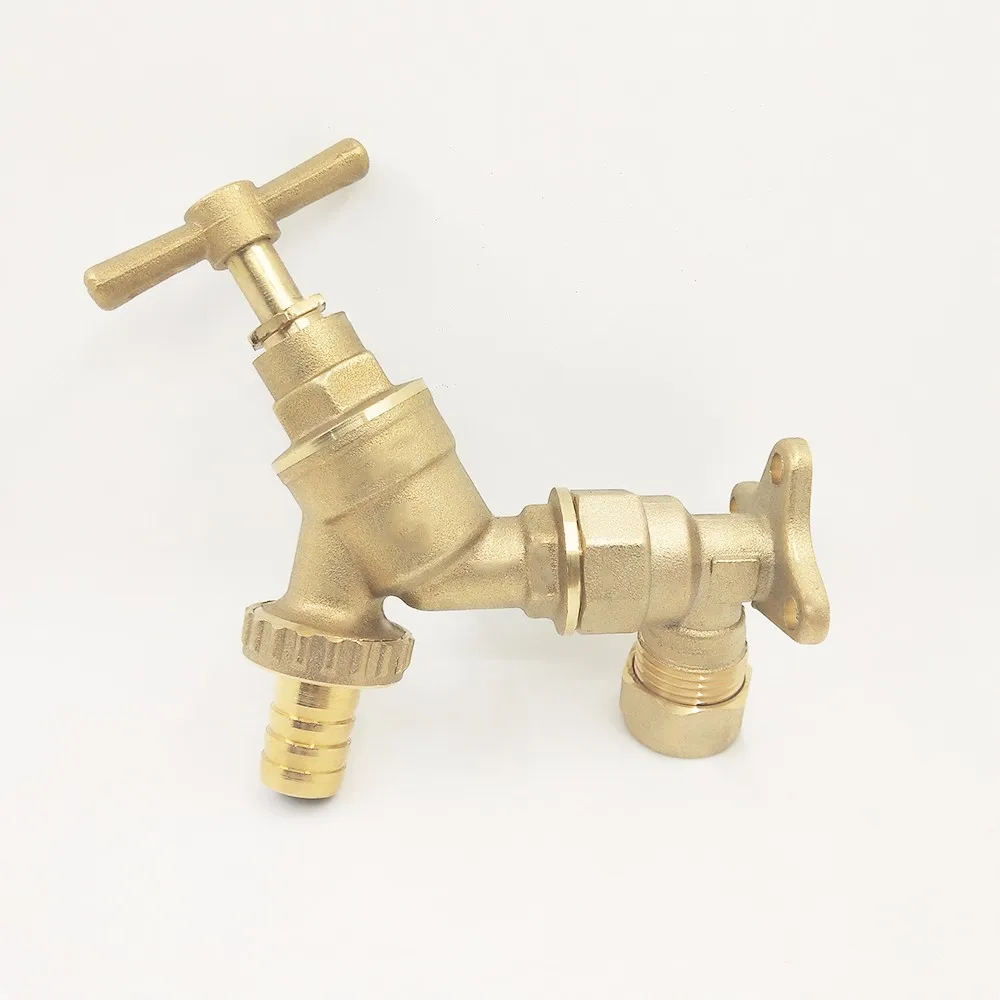 Otore 1/2" Bsp Brass Garden Water Tap With Wall Plate Fixture - Buy ...