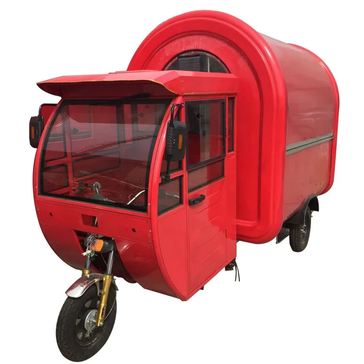 3 Wheels Mobile Kitchen Motorcycle Fast Food Cart for Bakery & Beverage ...