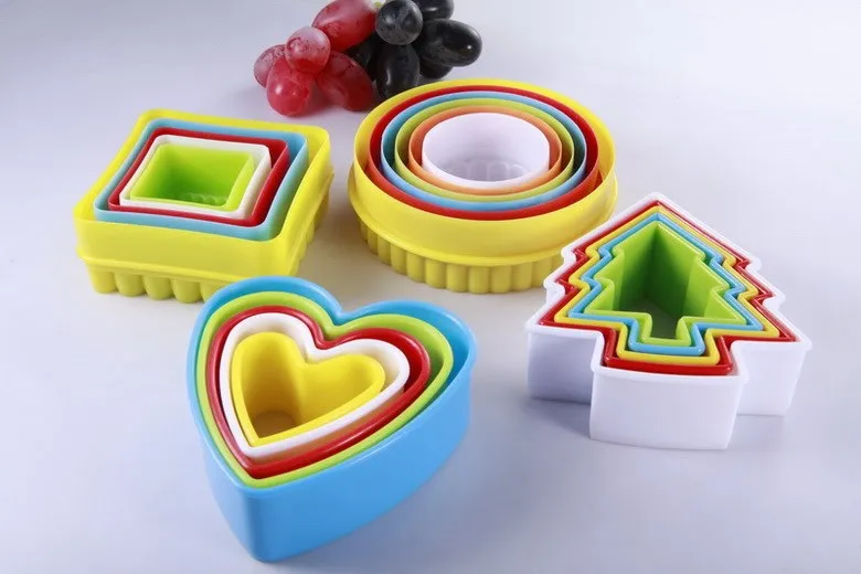 Bakeware Cookie Tools Set PP Plastic Pastry Sandwich Cutter Cookie ...