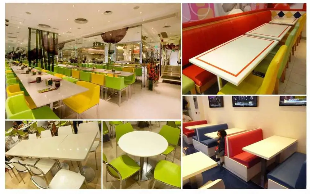 Fast Food Table And Chairs / High End Restaurant Furniture / Restaurant ...