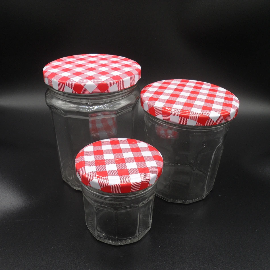 Luxury Good Quality Wood Dipper Hexagon Honey Glass Jar Bottle ...