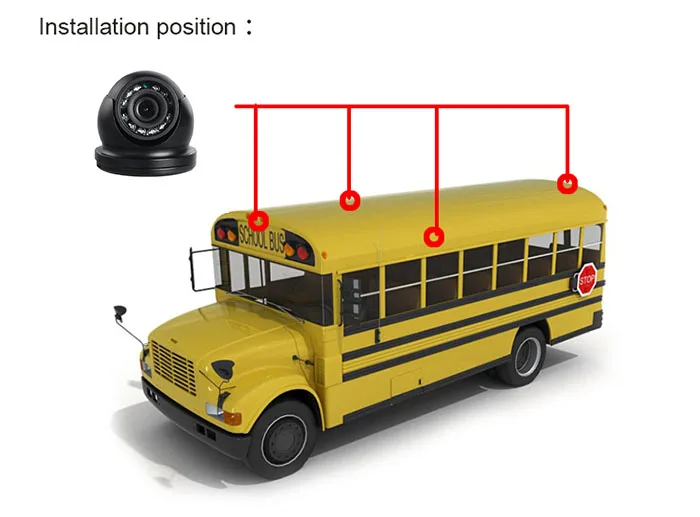School Bus Camera View - Wide Angle & Waterproof System