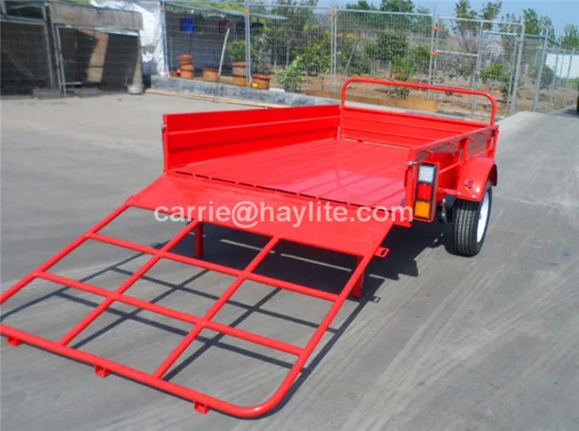 Powder Coating Farm Trailer Box Trailer Red Color - Buy Farm Trailer ...