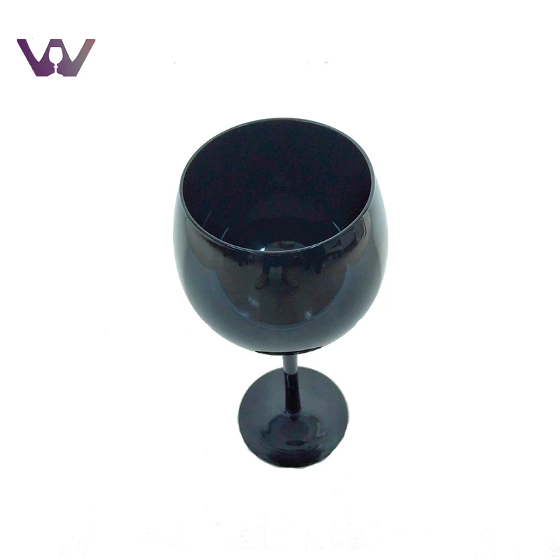 Round Shaped Black Wine Glass Goblet Manufacturer Factory - Buy Glass ...
