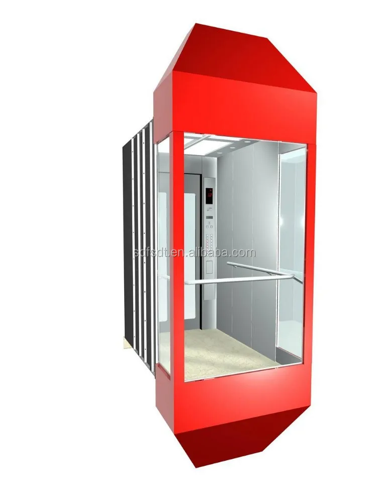 Ascensor equipo de seguridad panorámica ascensor de cristal-Ascensores -Identificación del ...