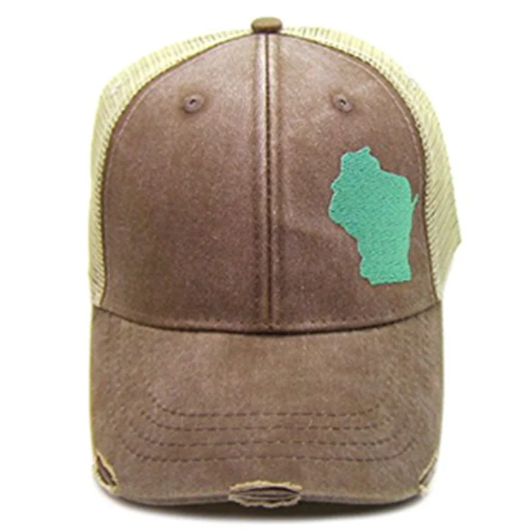 Distressed Plain Trucker Cap Worn-out Blank Trucker Hats - Buy ...