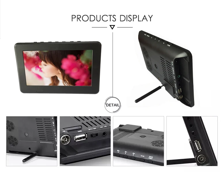 HD Portable TV 10 Inch - Digital & Analog Led Televisions