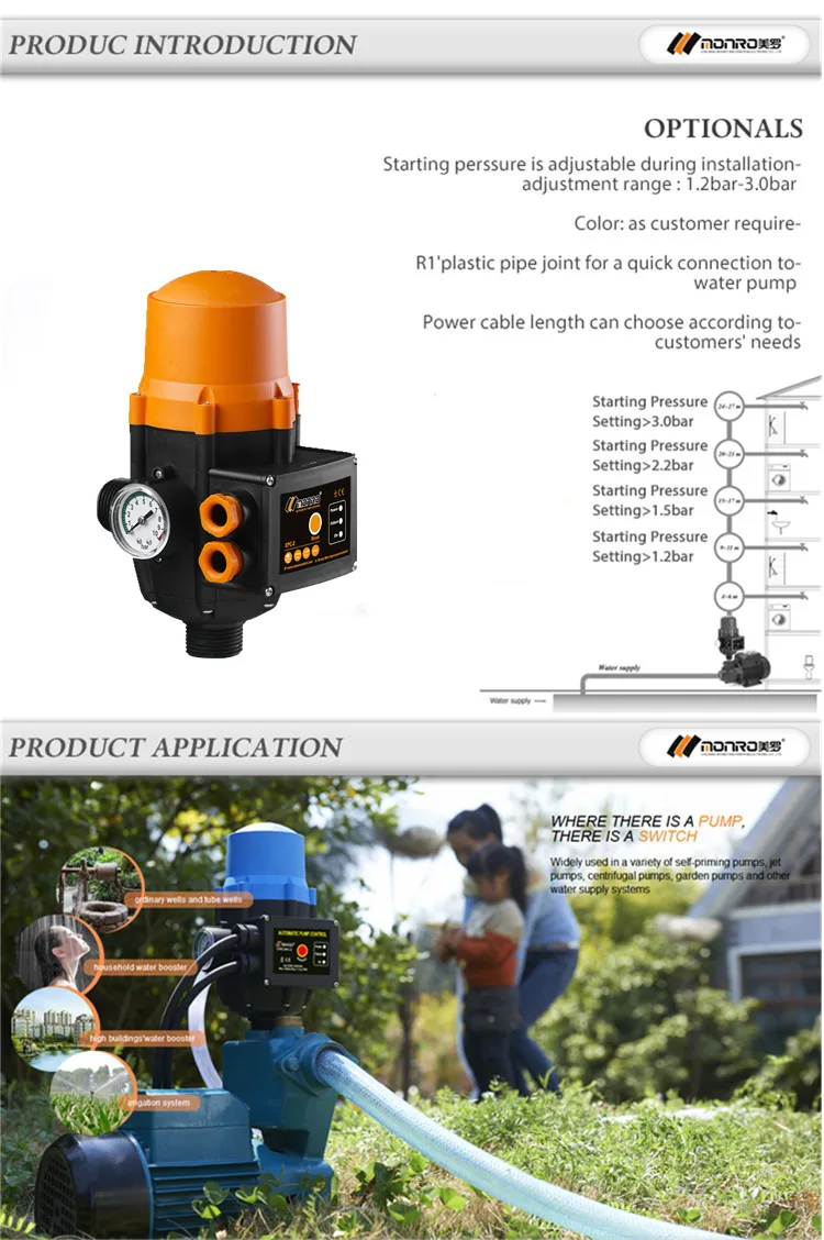 2703 Monro Ormon Relay Water Pressure Switch EPC-2 Garden Pump ...