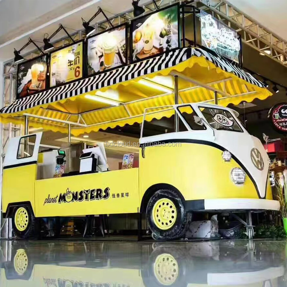 Four Wheels Electric Mobile Vw Food Truck For Sale In Dubai - Buy ...