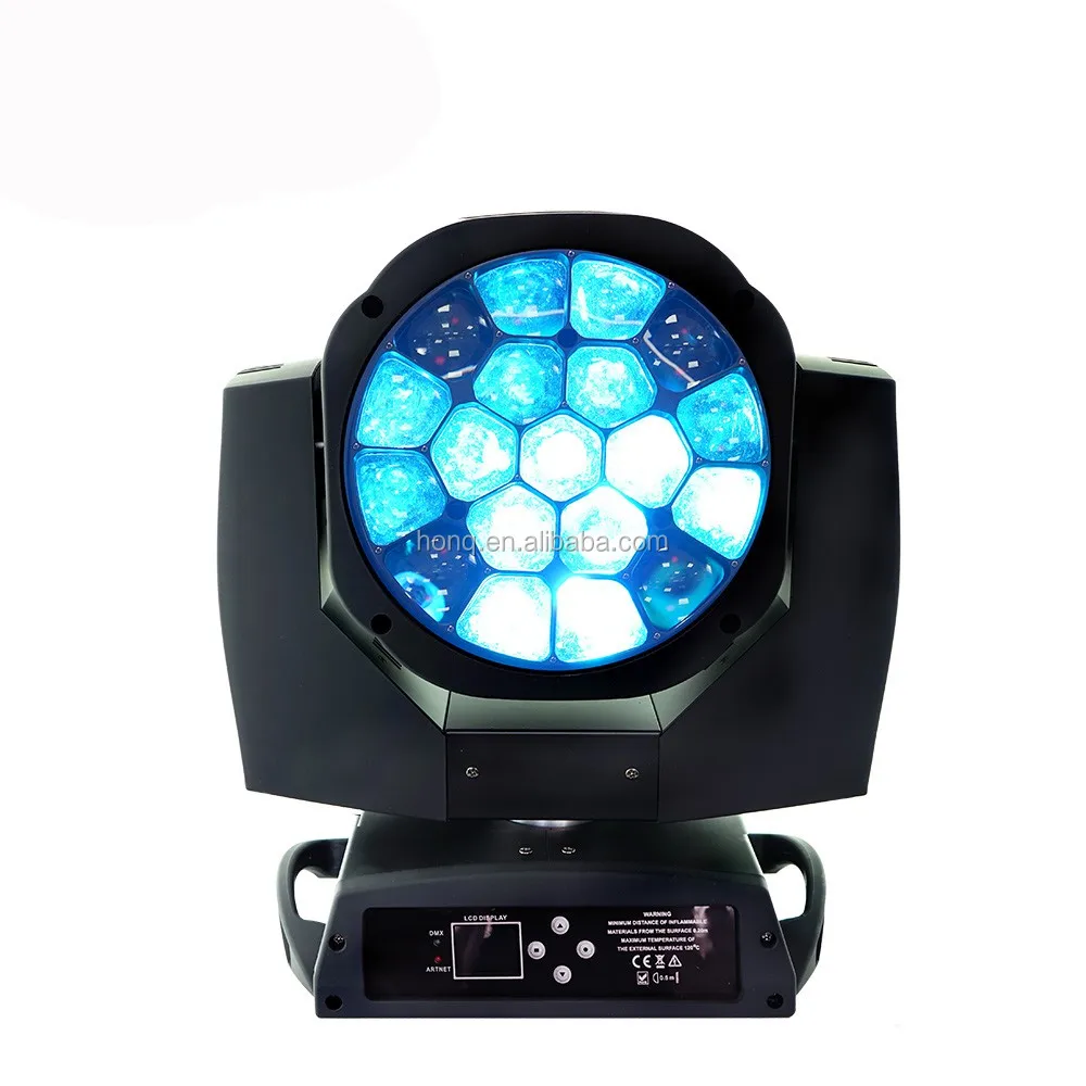 Stage Light Equipment Rotating 19 X15w Rgbw Bee Eye Led Beam Zoom Wash ...