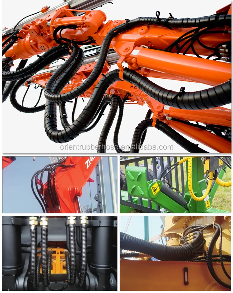 Flexible Spiral Pp Hose Guard/hydraulic Hose Protector - Buy Spiral ...