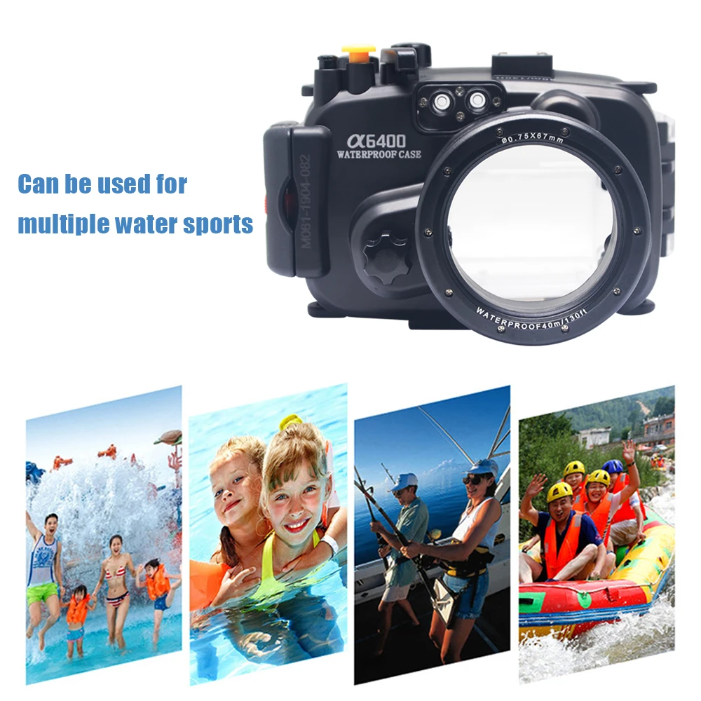 Mcoplus 130ft/40m Waterproof Underwater Camera Housing Case Bag For ...
