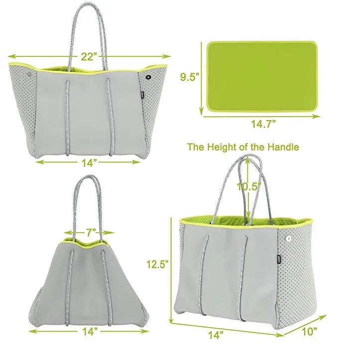 Customized Neoprene Beach Tote Bag - Water Resistant & Stylish