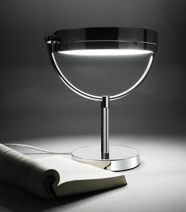 Rohs&ce Lighted Desktop Mirror LED - Magnifying Makeup Mirror