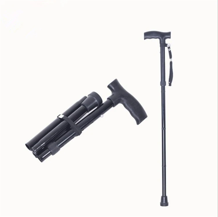 Aluminum Travel Walking Stick Easy Folding Telescopic Walking Cane ...