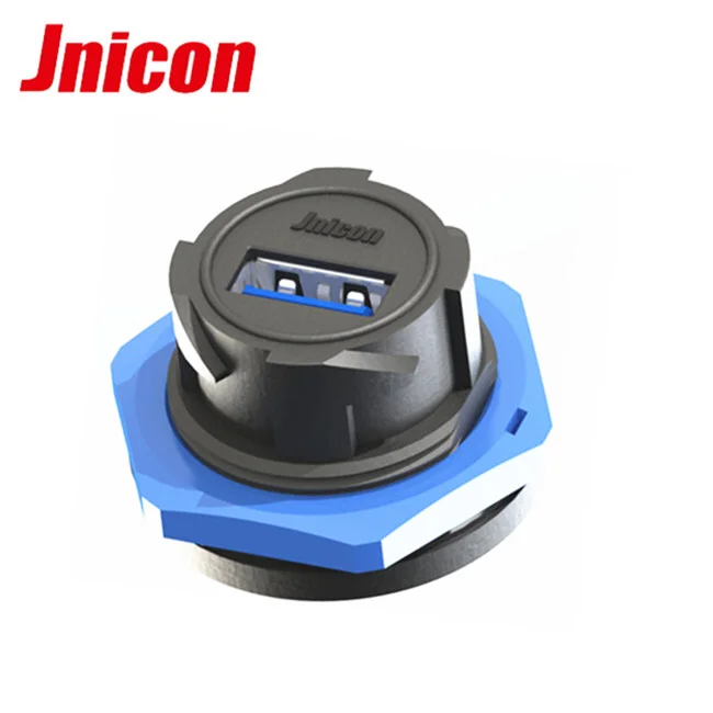 Industrial Usb Panel Mount Port With Dual Usb Connector - Buy Usb Port ...