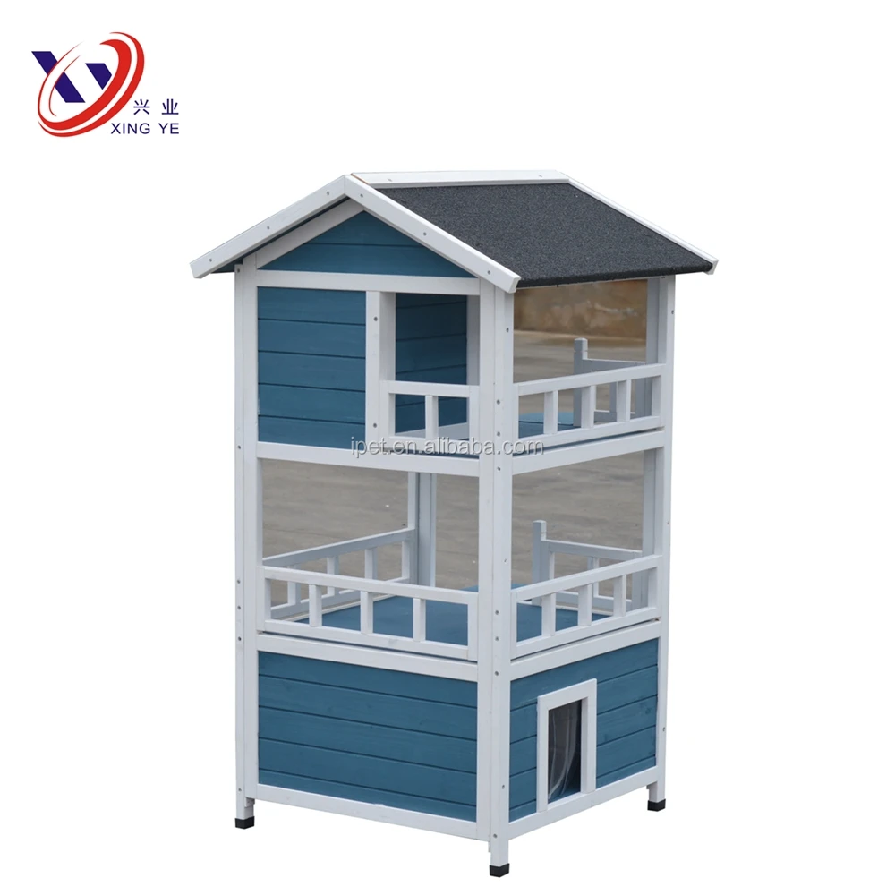Multifunctional Indoor Outdoor Wooden Cat House Pet House Pet Home ...