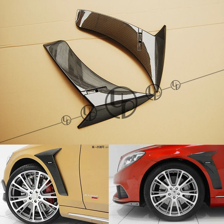 W222 S63 S65 Front Lip Facelift To B Design Carbon Fiber Material 2014 ...