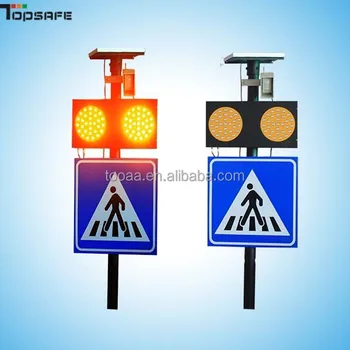 Intelligent Solar Infrared Sensor Zebra Crossing Warning Light - Buy ...