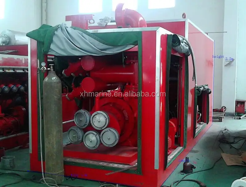Marine Containerized FIFI System - One Fire Monitor & Diesel Engine ...