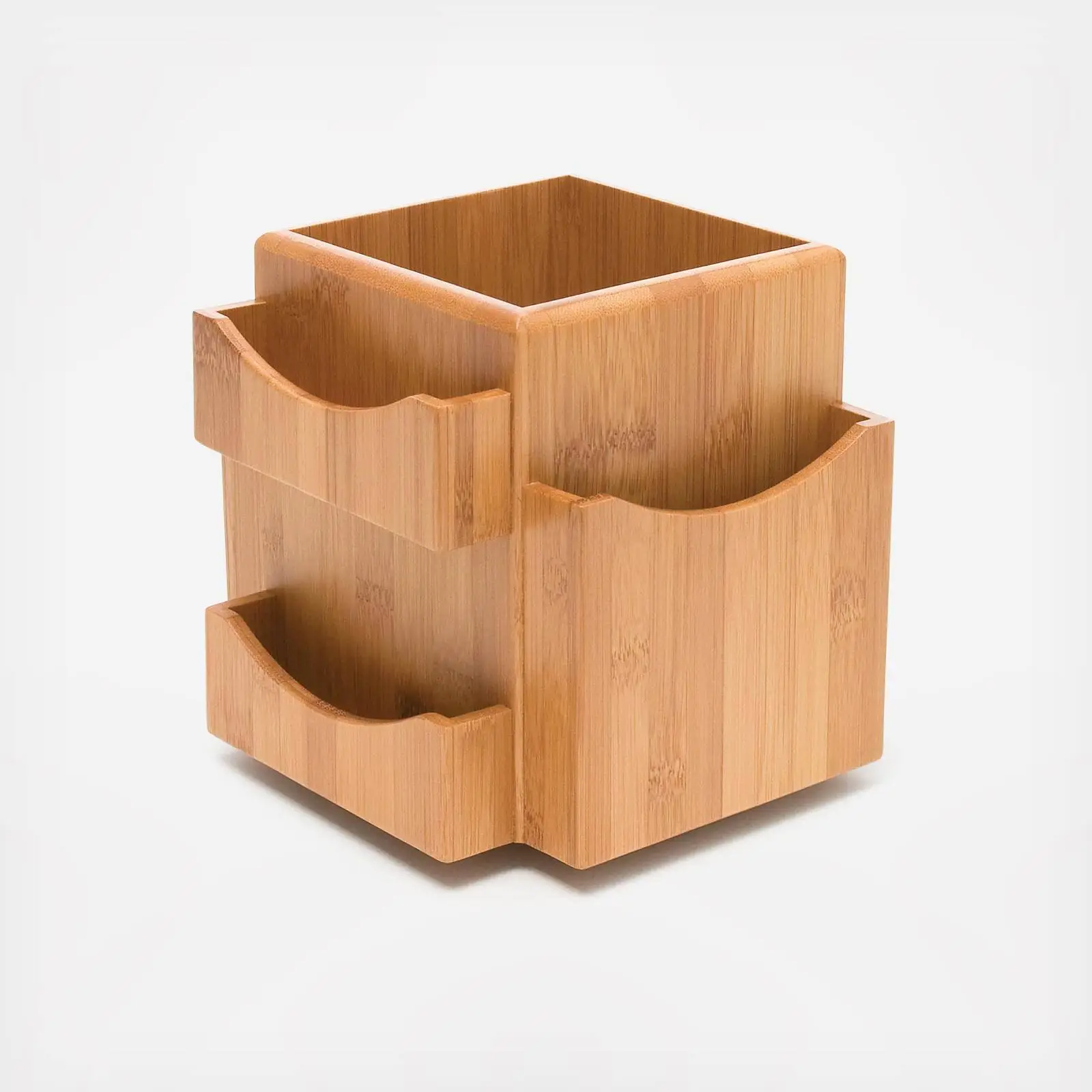 Organize Your Office with a Multifunctional Wood Bamboo Desk Organizer