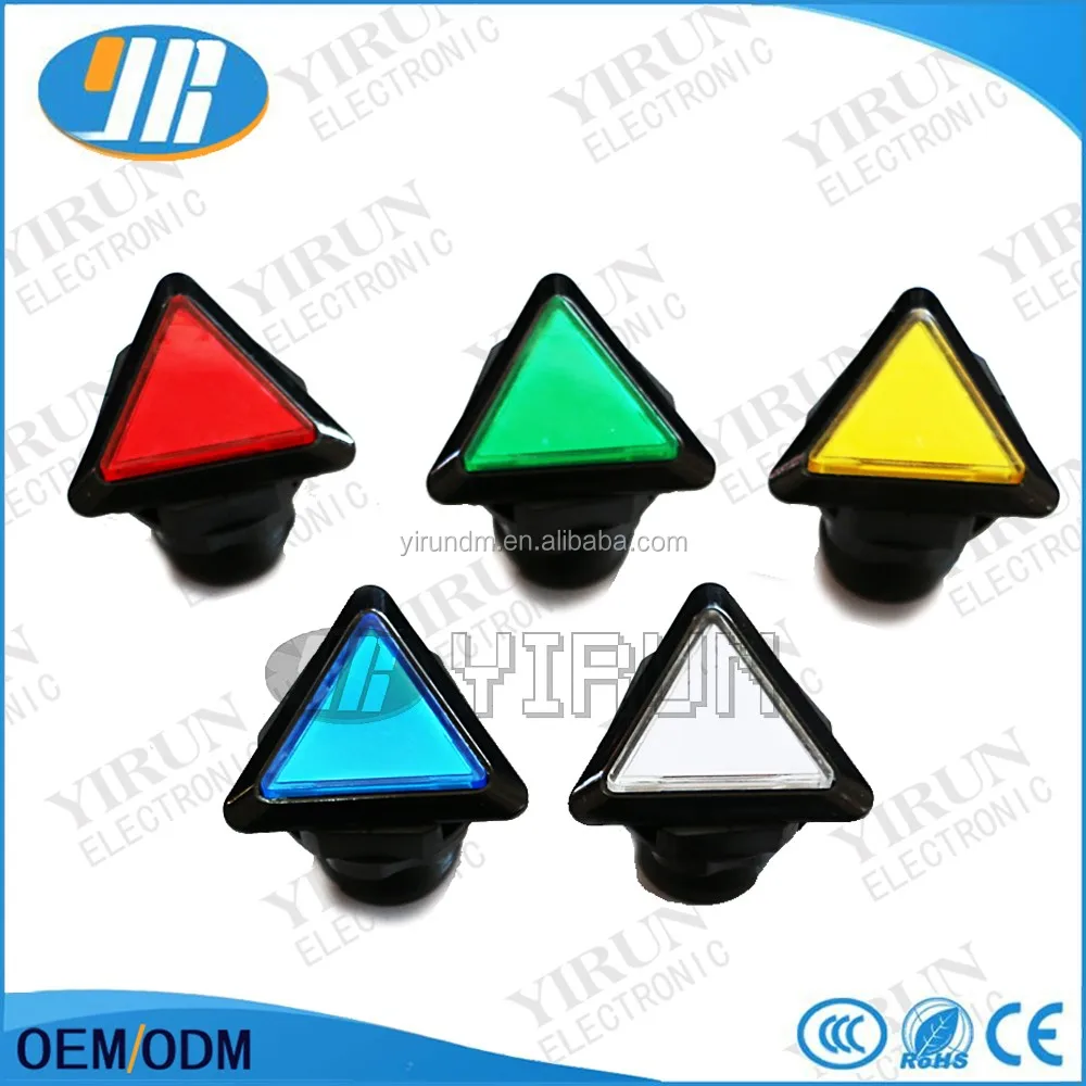 Large Game Accessories Triangle Plastic Push Button Switch Electric ...