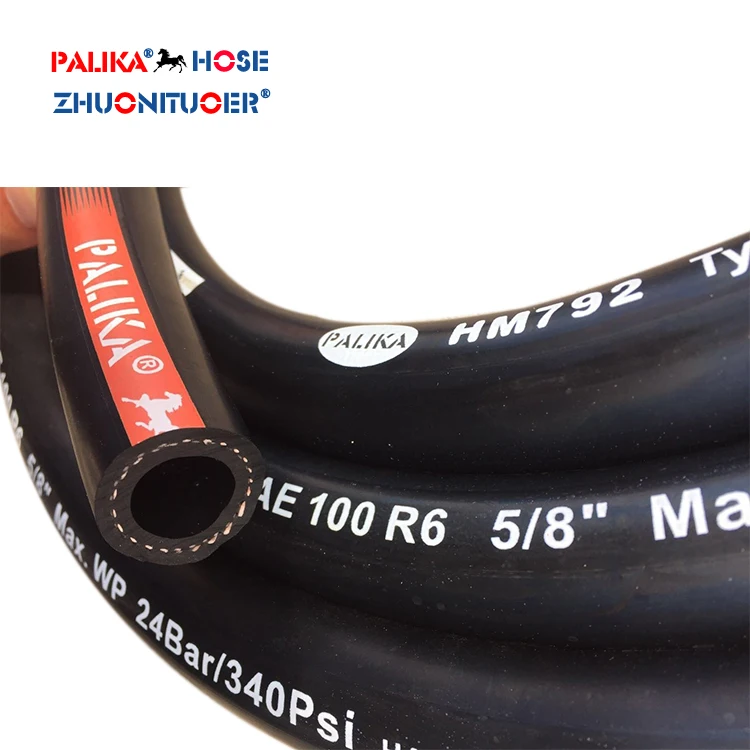 Good Quality Textile Braided Hydraulic Rubber Hose SAE 100 R6 Manufacturer| Alibaba.com