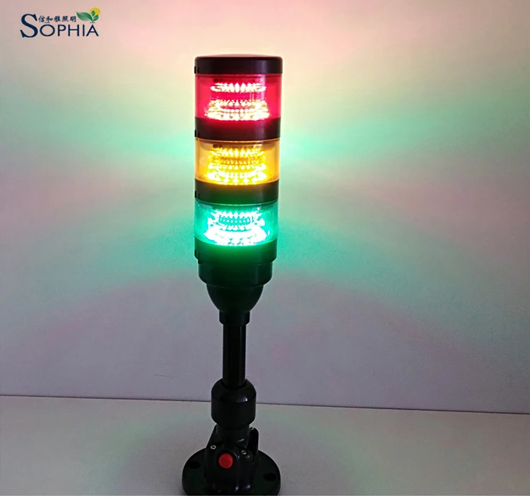 Sophia TL70 High Visible 12v 24v Stack Tower Light - Clear Lens