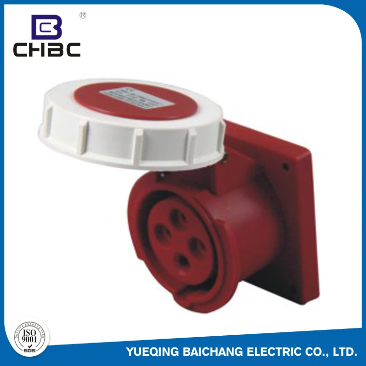 Chbc Male Female Abs Material Wall Mount 63 Amp Electrical Industrial ...