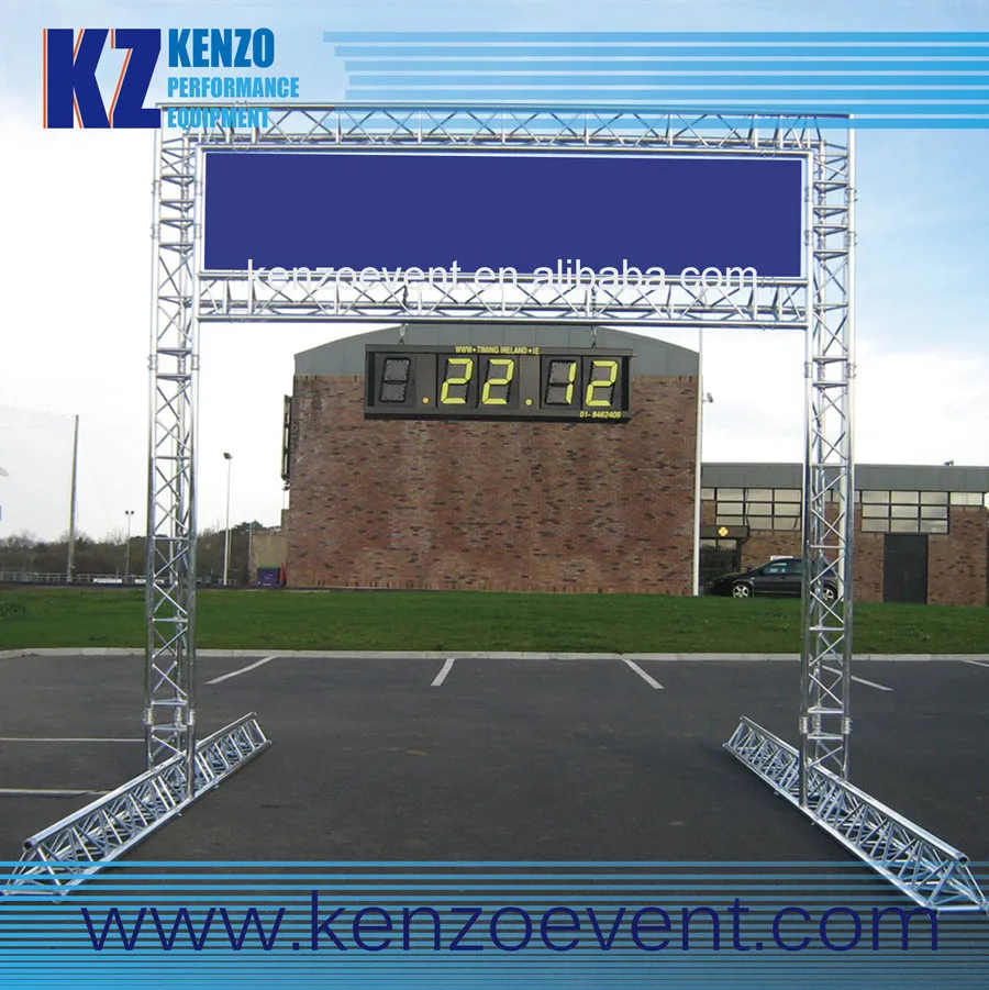 Marathon Start and Finish Aluminum Banner Truss - Steel Truss PNG