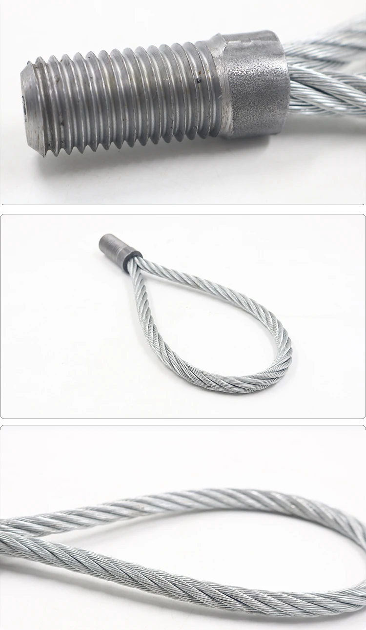 Construction Accessories Wire Rope Cast-in Loops/lifting Loop - Buy ...