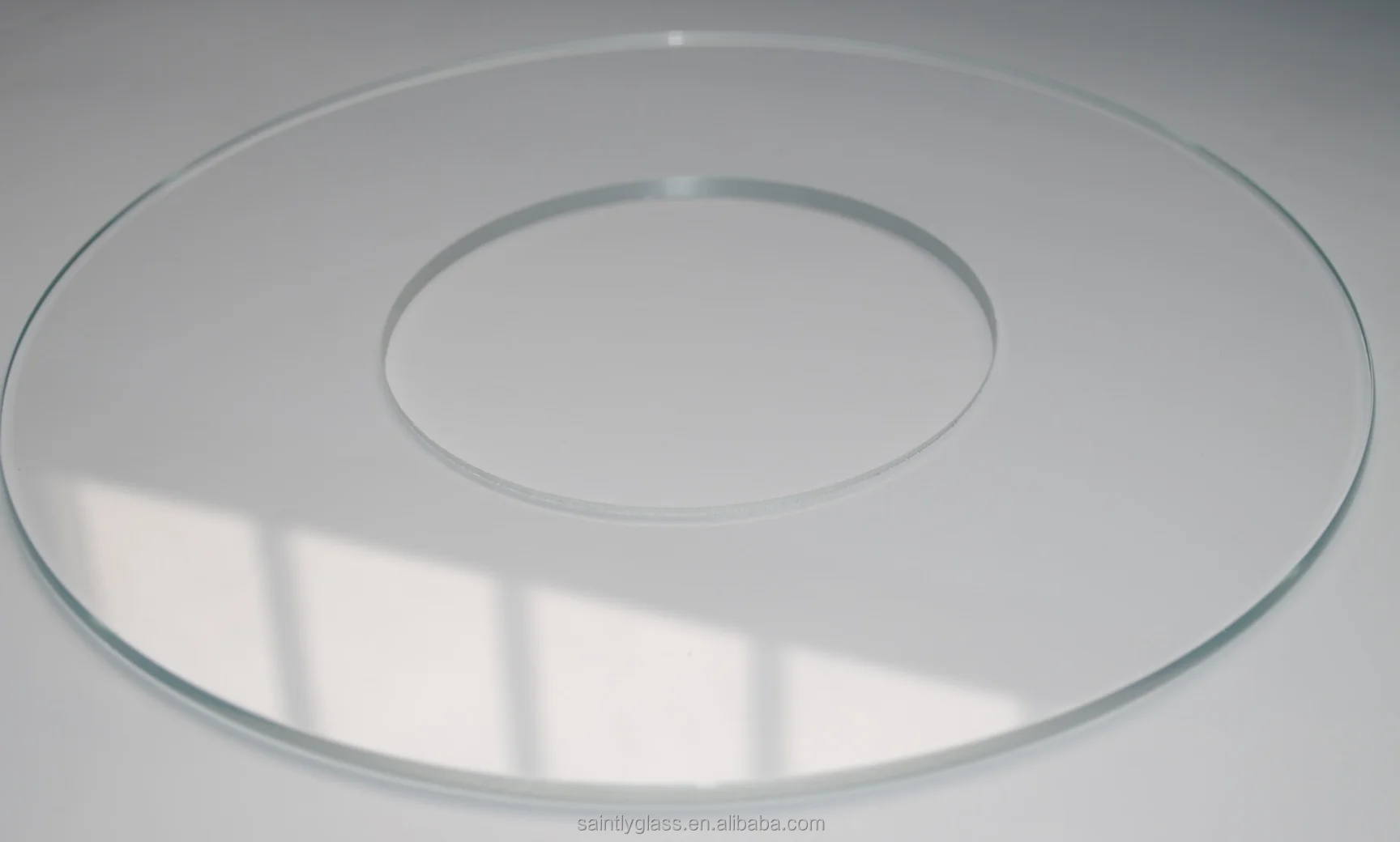 Customized Cutting Small Size Round Circle Clear Tempered Borosilicate ...