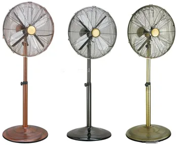 16" 40cm Oscillating Antique Pedestal Metal Stand Fan - Buy Stand Fan ...