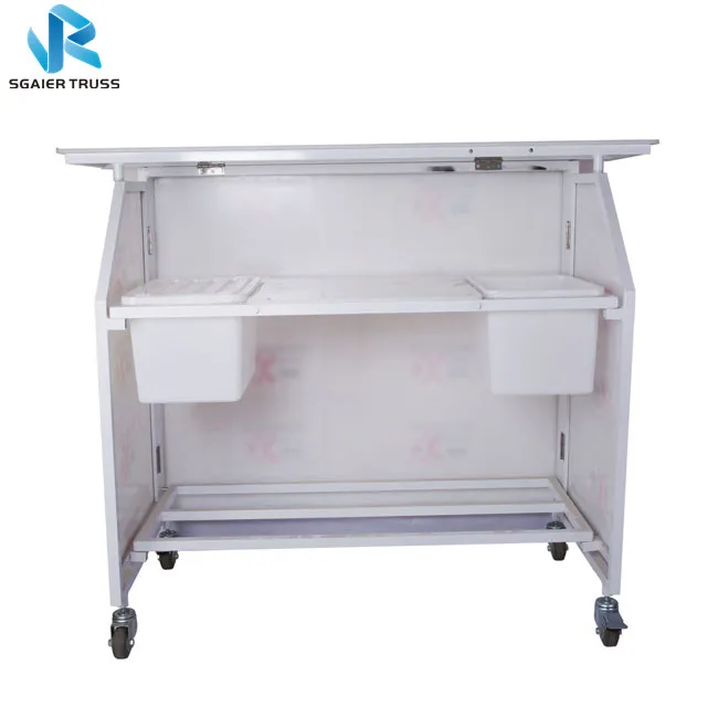 Hot Selling Used Bar Counter Foldable Bar Table With Wheels - Buy ...