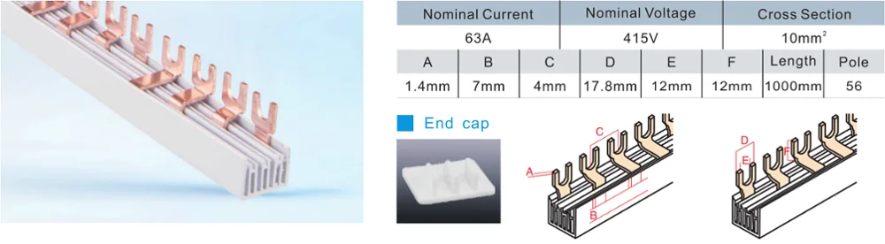 2P Fork Type Bus Bar Terminals - Reliable Electrical Solutions