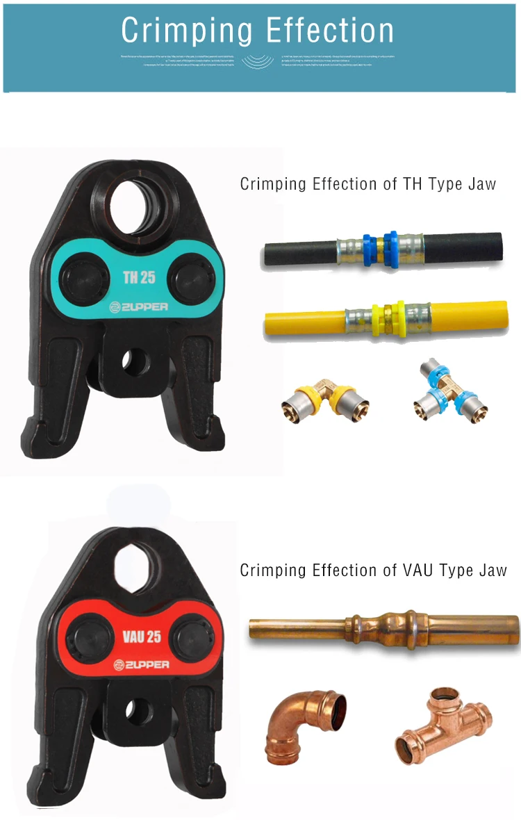Zupper Pz-1550 Crimpex Pipe Crimping Tools With Hand And Battery ...