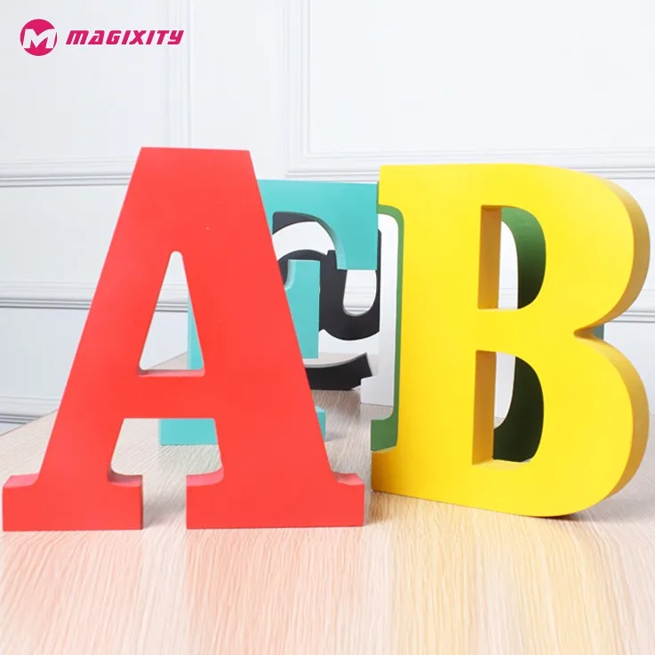 Wall Mounted&free Standing Wooden Alphabet Letters For Home Decoration ...