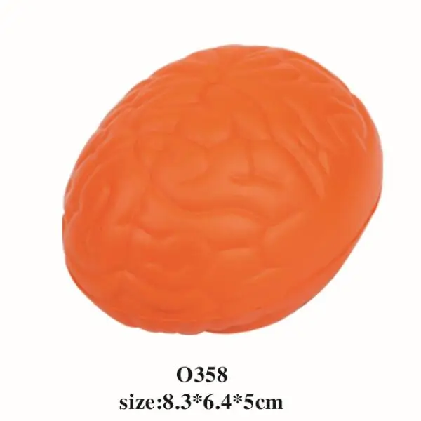 Pu Stress Promotional Gift Stress Ball Brain Shaped Foam Promotional ...
